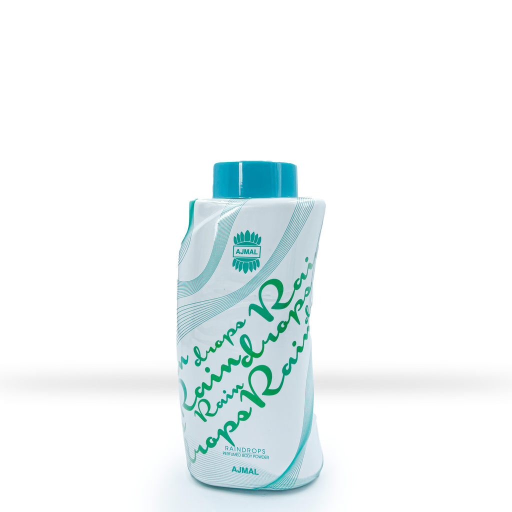 Perfumed Body Powder Raindrops AJMAL 100 g – عطر الشرقيّة